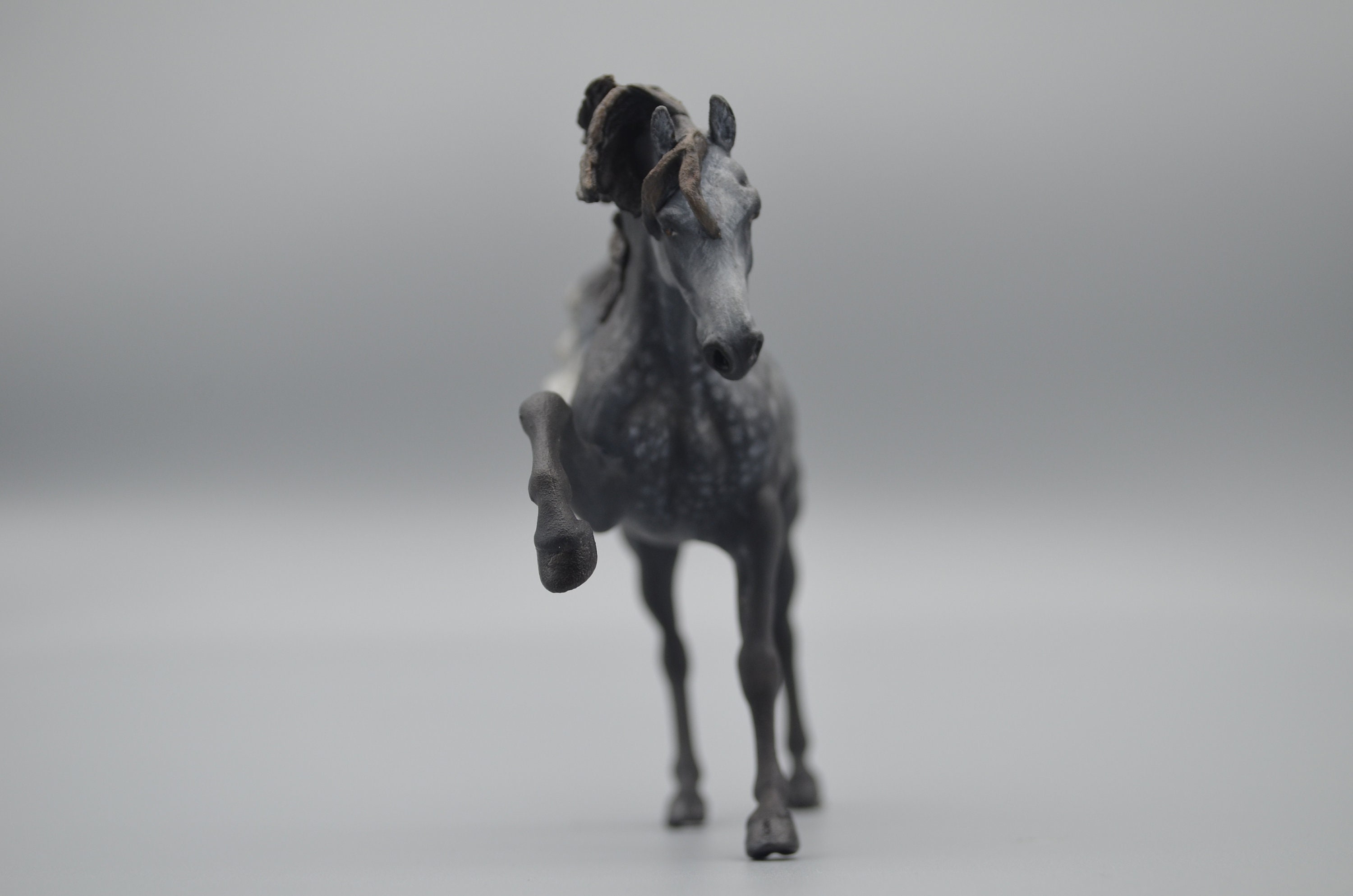 Wia Arabian Model Horse Dark Dapple Grey // OOAK, Handpainted Custom ...