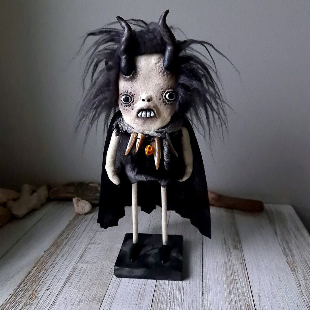 Girl Demon Doll Statue, Horror Home Decor, Scary Doll, Creepy Doll ...
