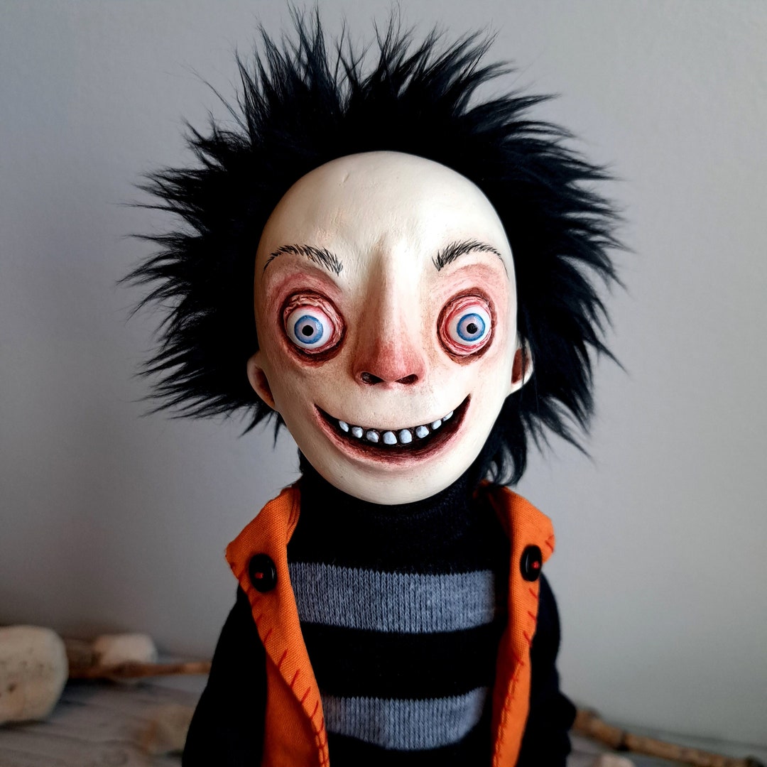 Creepy Cute Clay Doll by Moody Misfits, Oddities Artist Sculpture ...