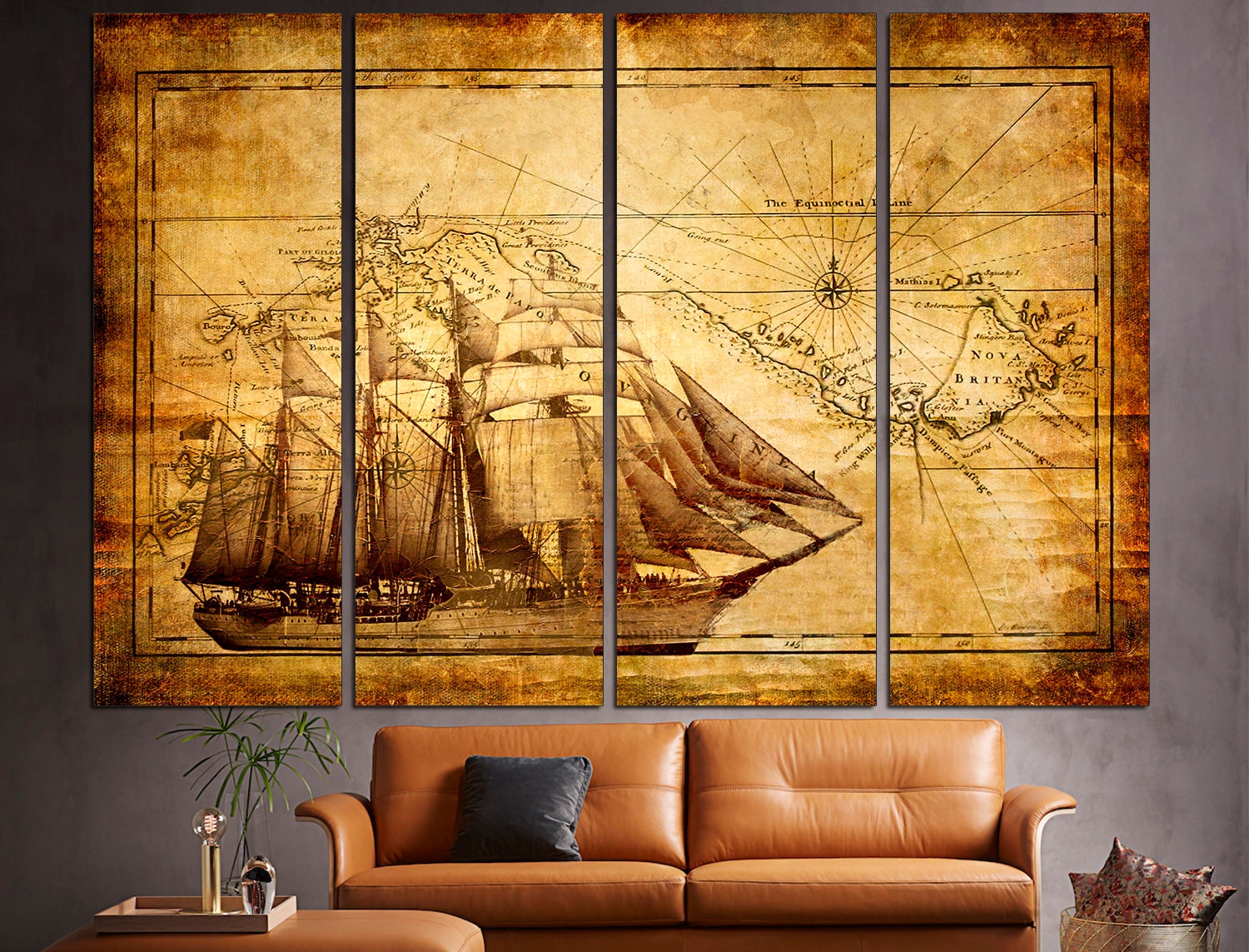 Vintage World Map Extra Large Wall Art World Map Poster Old | Etsy