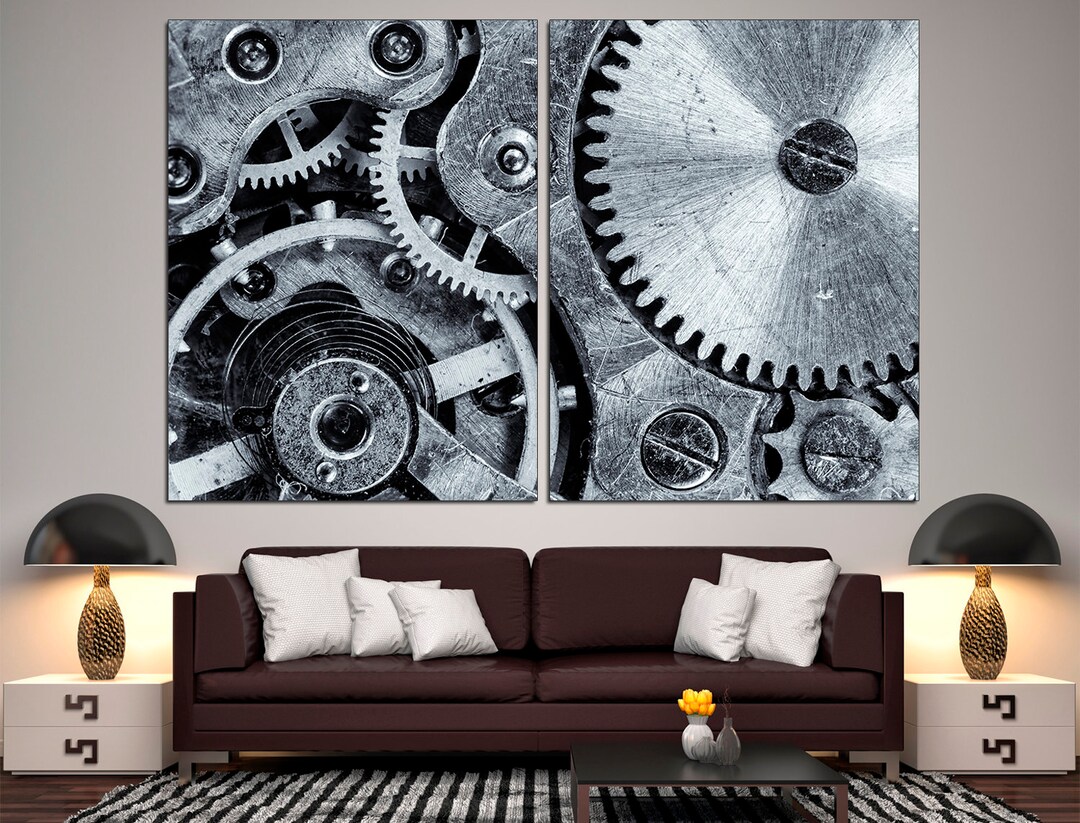 Engine Canvas Abstract Canvas Art Engine Art Motor Decor - Etsy