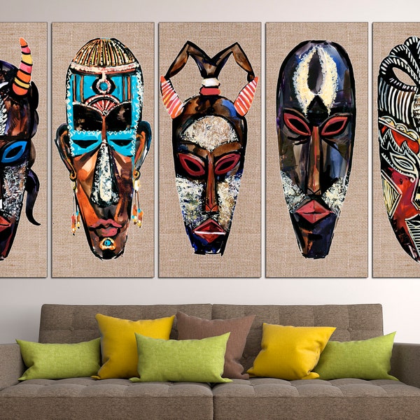 African Mask Art Print - Etsy