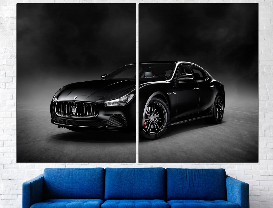 Maserati Wall Art Auto Wall Decor Maserati Poster Auto Canvas - Etsy