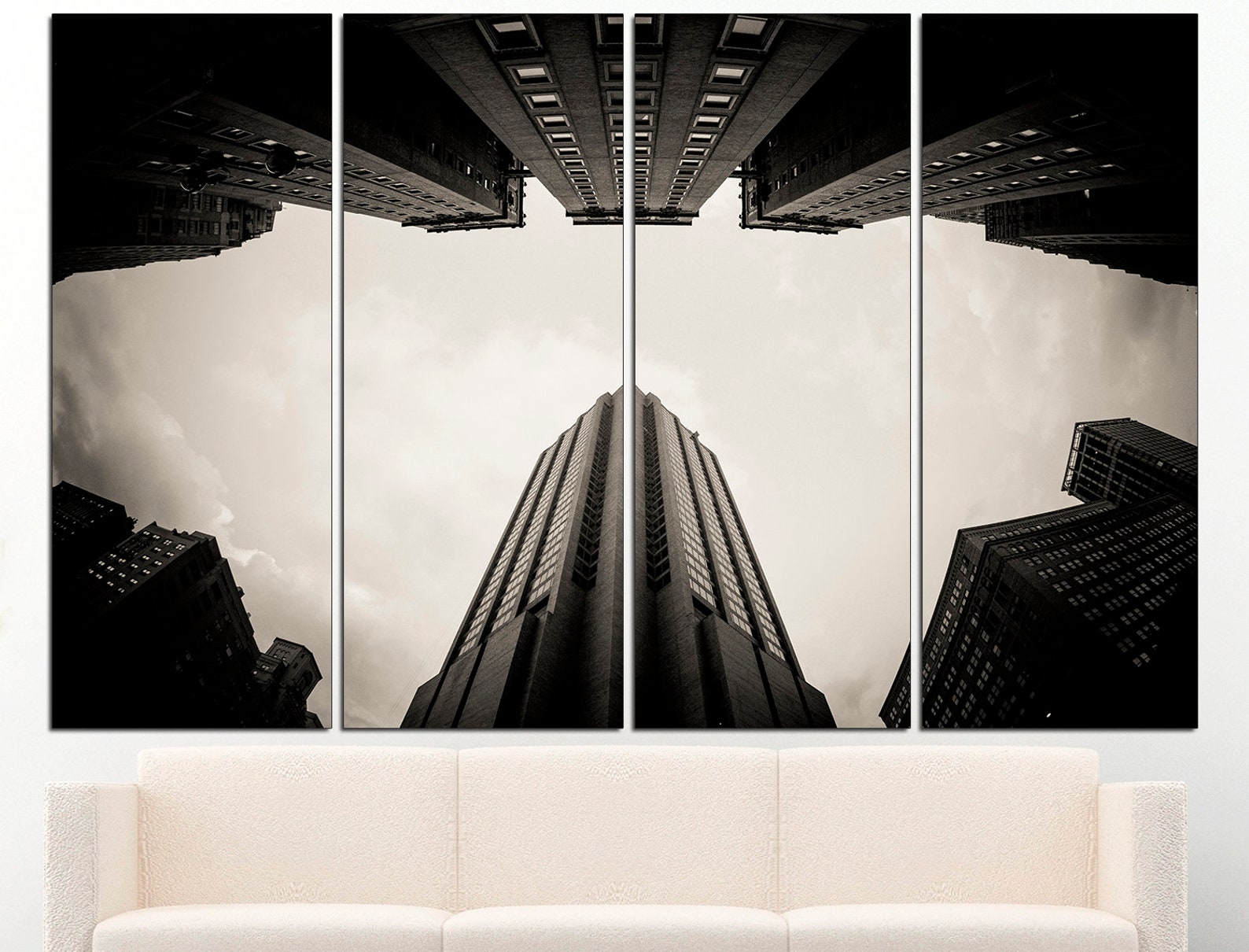 New York Skyline Cityscape Canvas New York Print Manhattan Canvas Extra ...