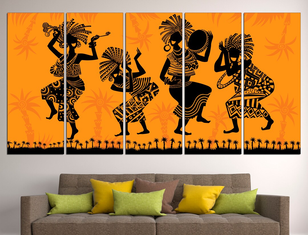 African Dance Print Ethnic Wall Decor African Home Decor South African ...