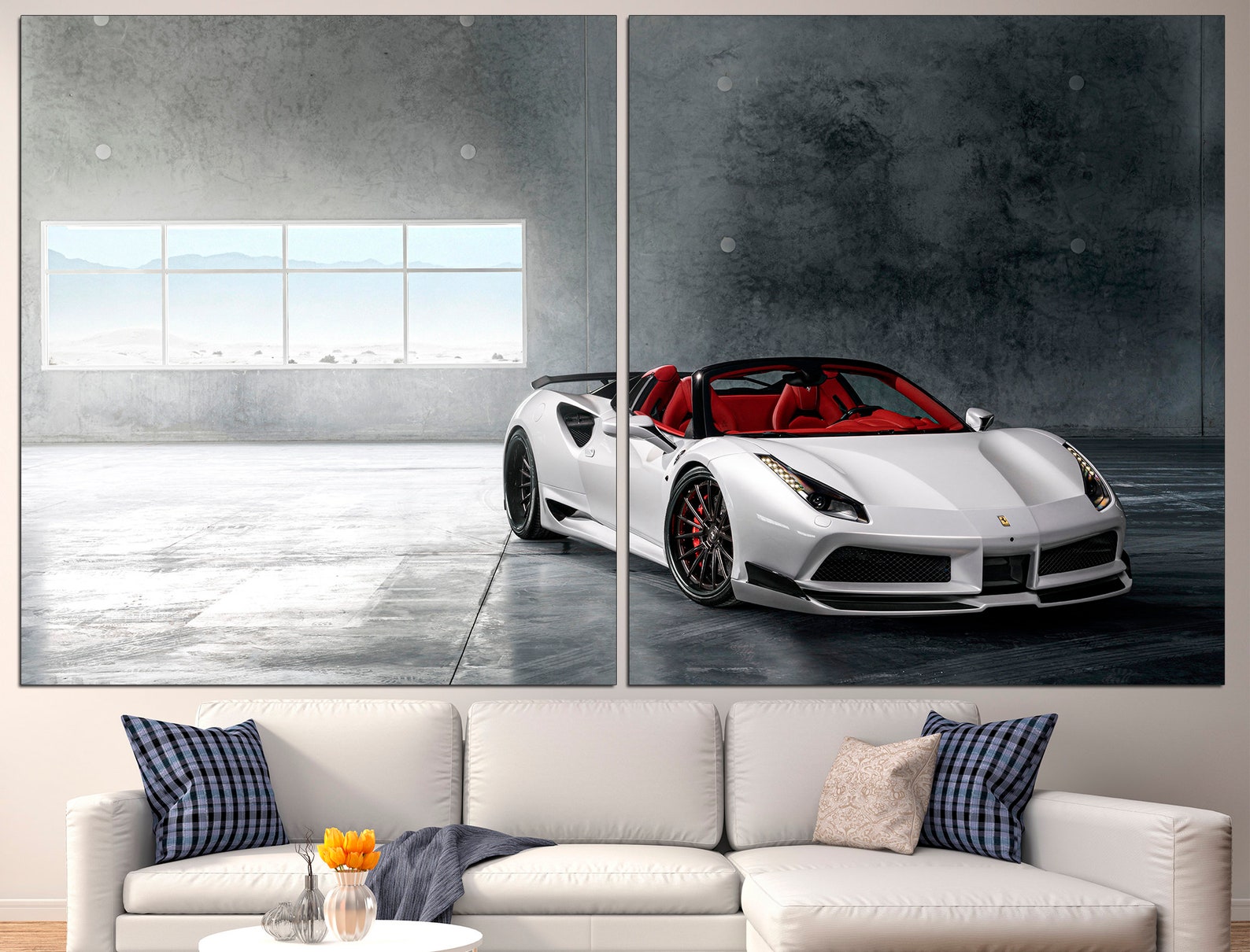 Ferrari Poster Ferrari Wall Art Sports Car Poster Boys Room - Etsy