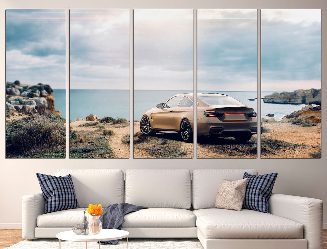 BMW 7 Series Car Canvas Art BMW Poster Large Canvas Art BMW Wall Art ...