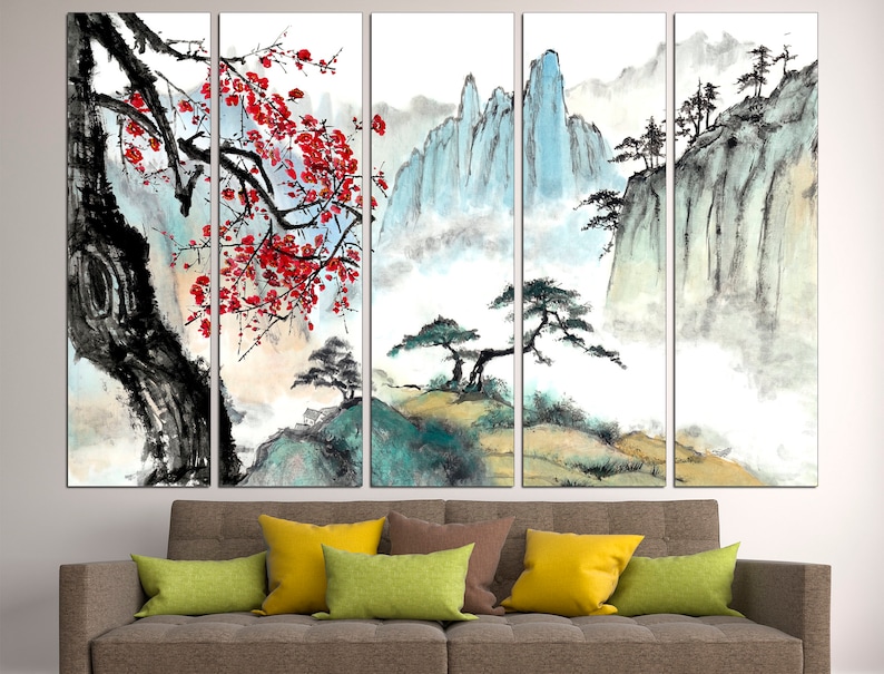 Japanese Canvas Large Canvas Art Japanese Art Print Canvas - Etsy