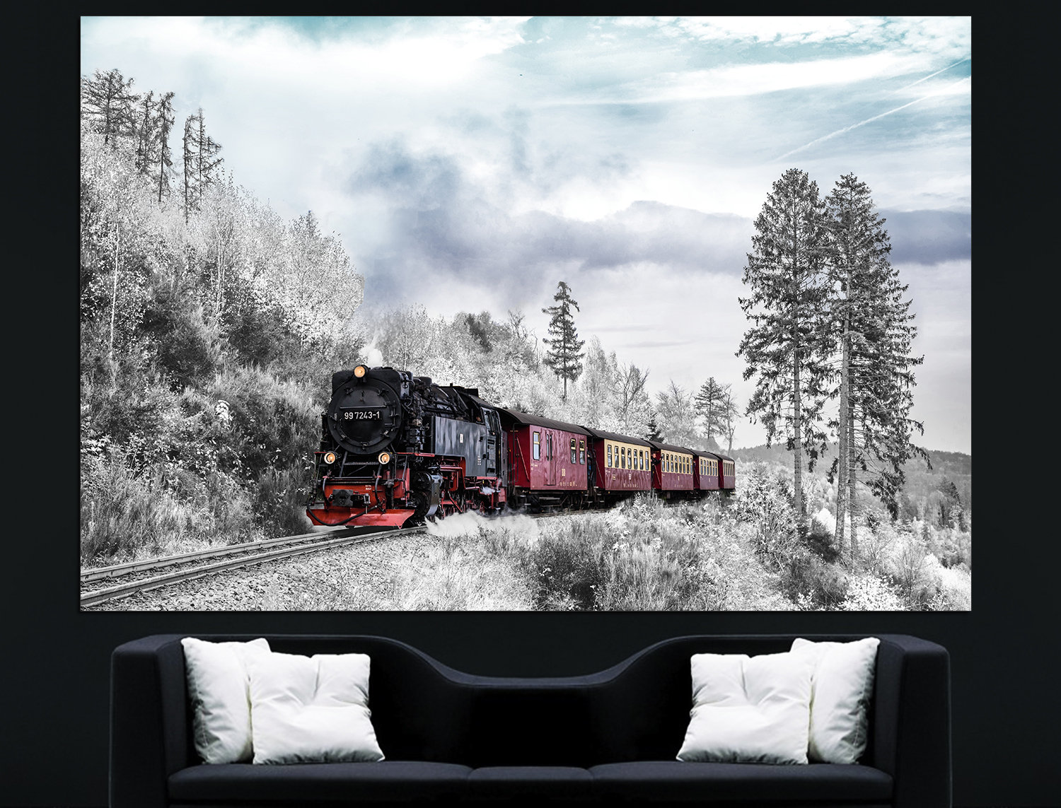 Train Wall Art Large Wall Art Locomotive Train Wall Art Prints - Etsy