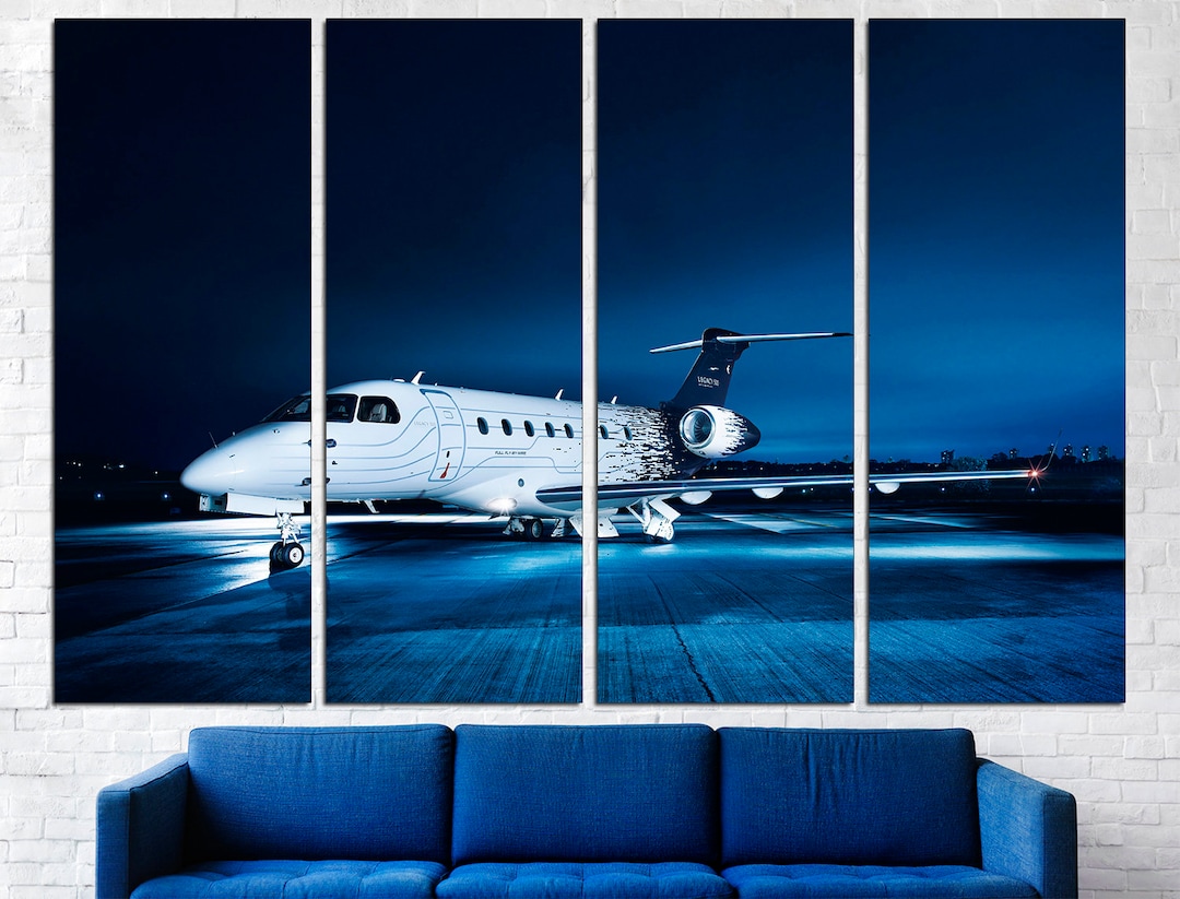 Airplane Wall Art Custom Canvas Print Aviation Wall Decor Pilot Decor ...