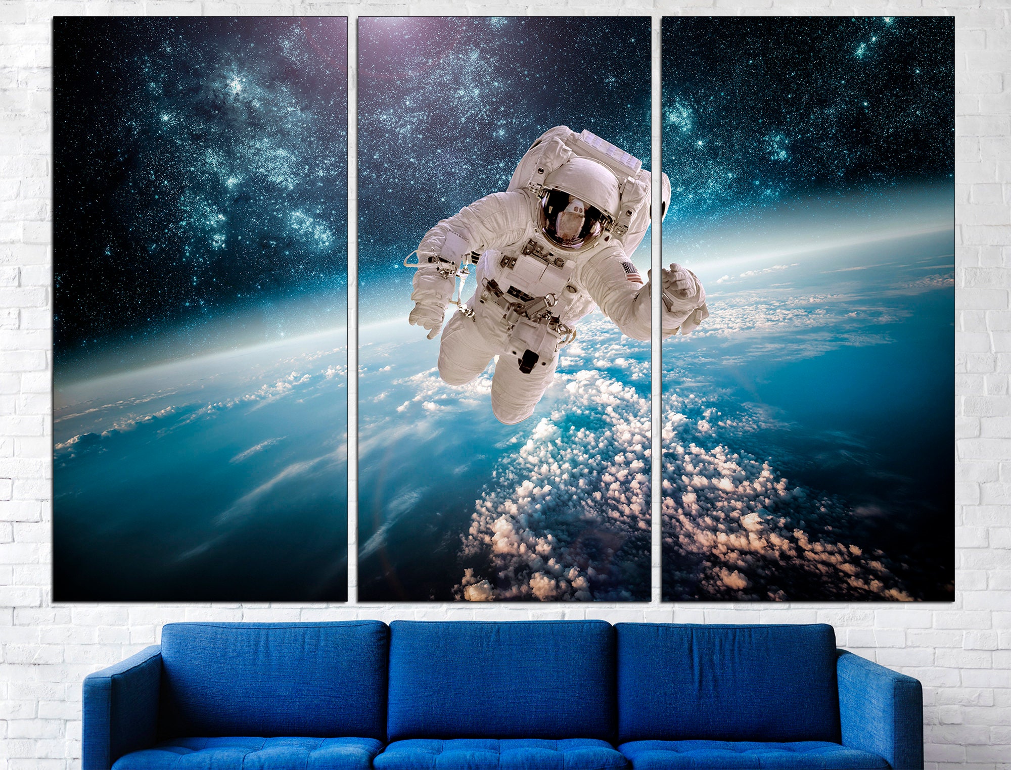 Astronaut Wall Art Space Poster Astronomy Art Planet Wall Art | Etsy