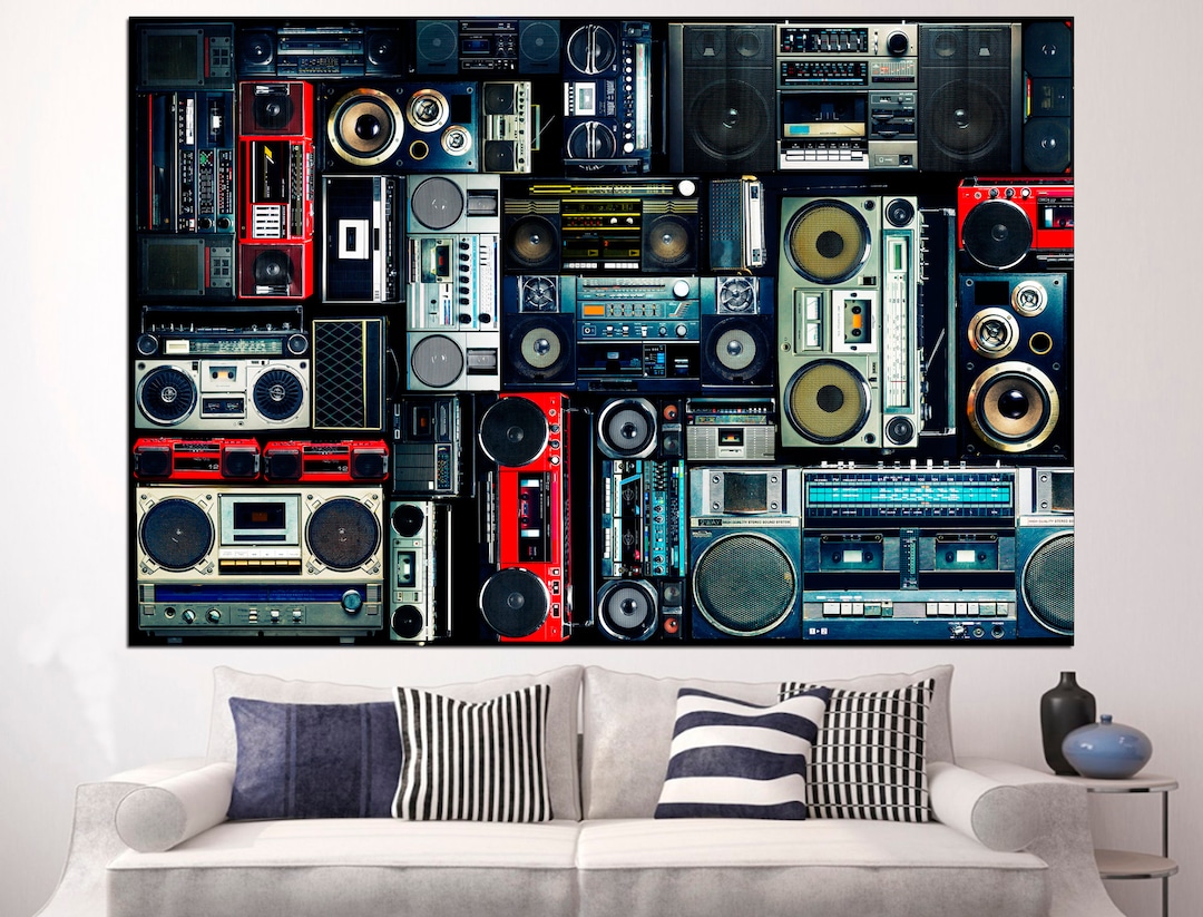 Boombox Canvas Music Canvas Art Boombox Wall Art Urban Canvas Art Music ...