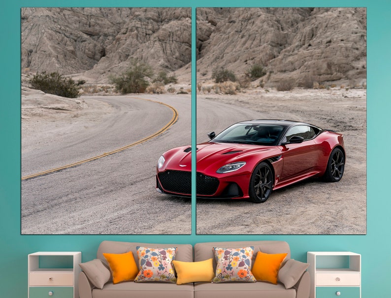 Aston Martin Car Canvas Wall Art Set Aston Martin Art | Etsy