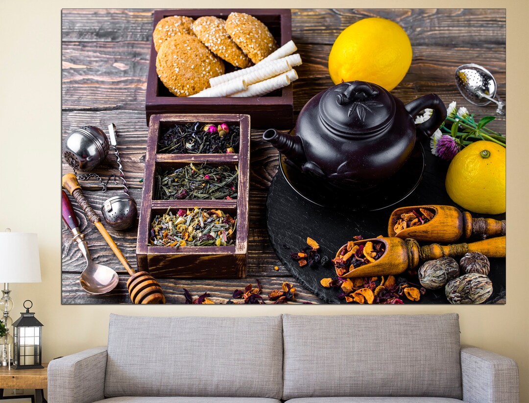 Tea Wall Art Kitchen Wall Decor Tea Art Print Dining Room Decor Tea Cup ...