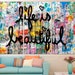 Motivational Canvas Life is Beautiful Large Canvas Art Graffiti Canvas ...