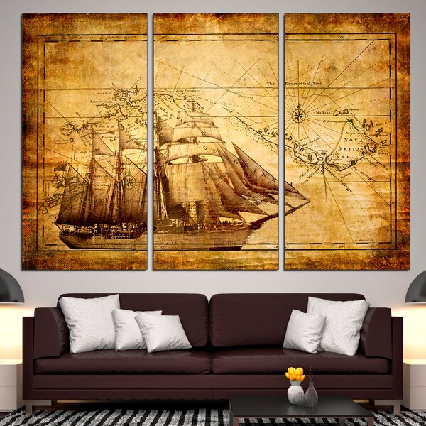 Extra Large Vintage Map - Etsy