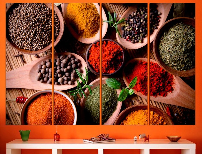 Kitchen Poster Kitchen Herbs Spices Spices Wall Prints Spices Canvas ...