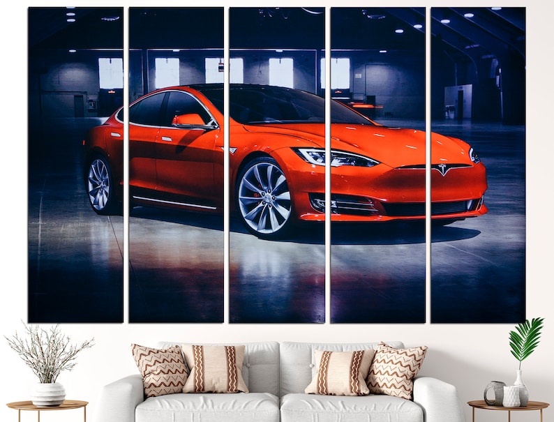 Tesla Model S Tesla Wall Art Tesla Poster Tesla Print Tesla - Etsy