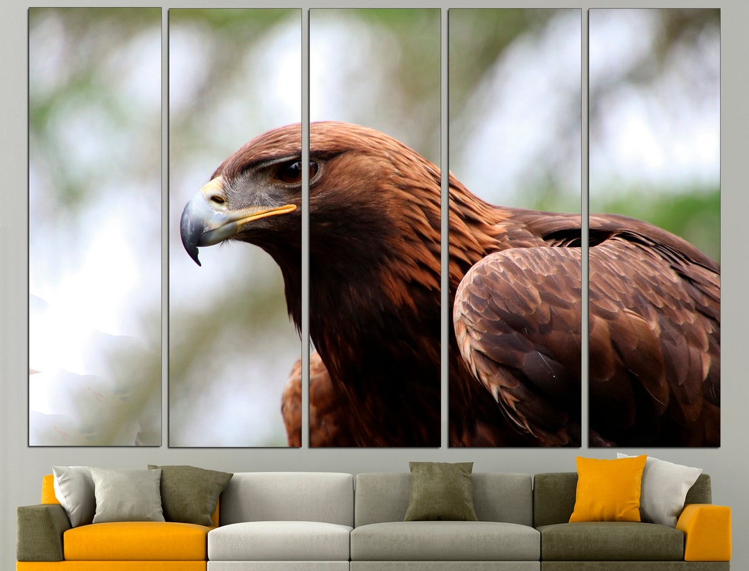 Golden Eagle American Eagle Bird Print Eagle Canvas Eagle Wall Art ...