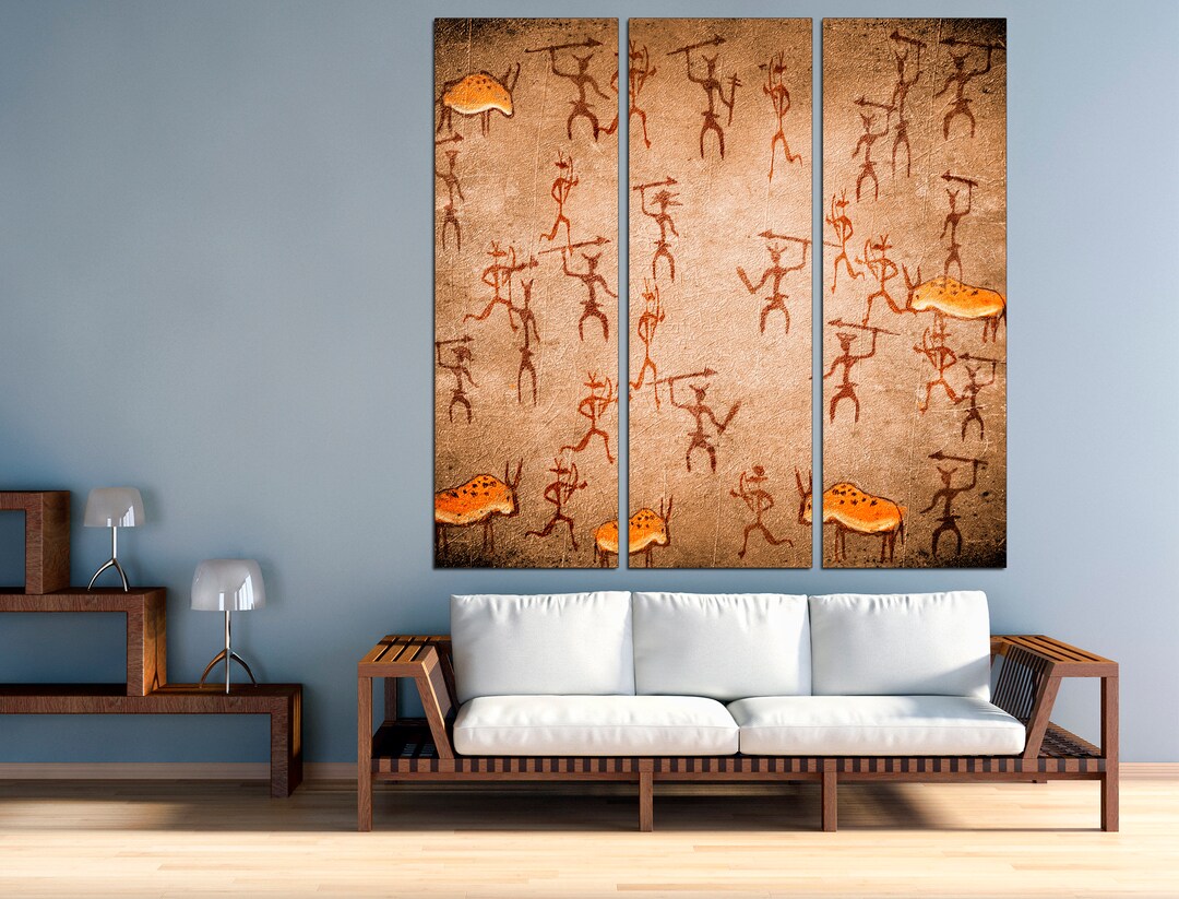 Tribal Print Ethnic Wall Art African Canvas Art Ethnic Wall Decor ...