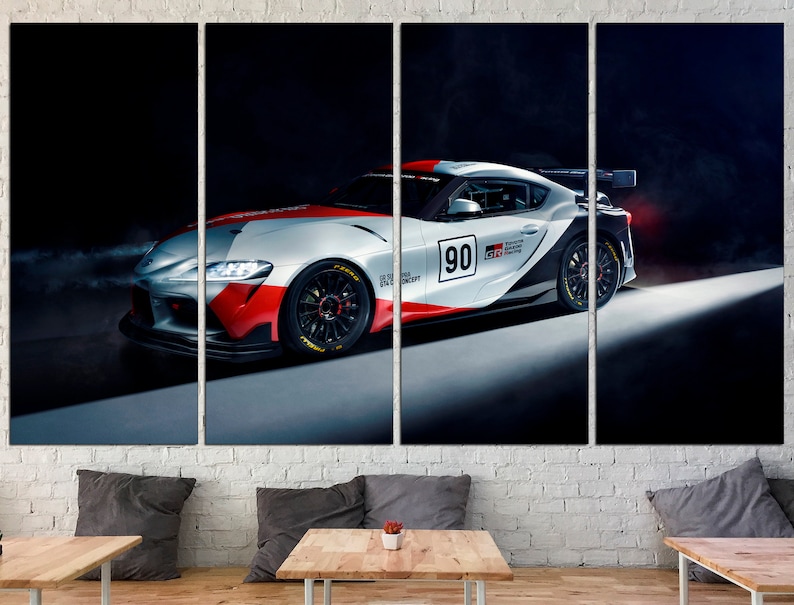 Toyota Supra Large Canvas Art Toyota Canvas Toyota Wall Decor - Etsy