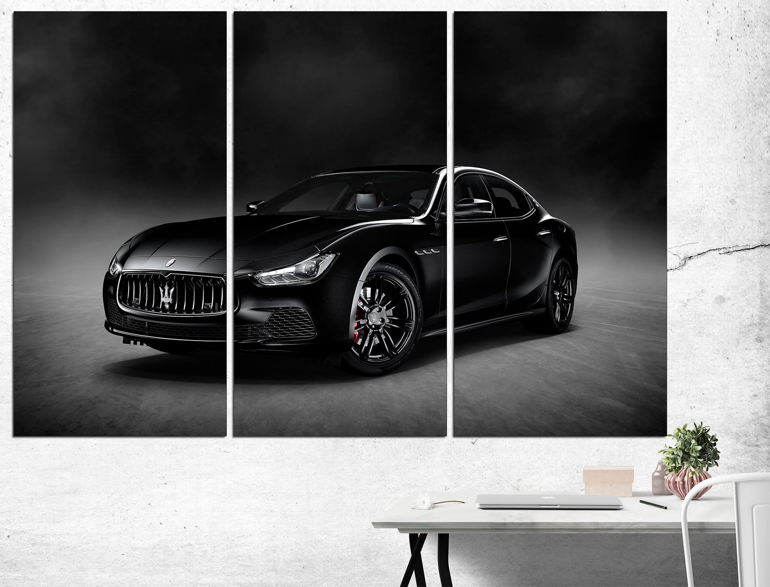 Maserati Wall Art Auto Wall Decor Maserati Poster Auto Canvas - Etsy