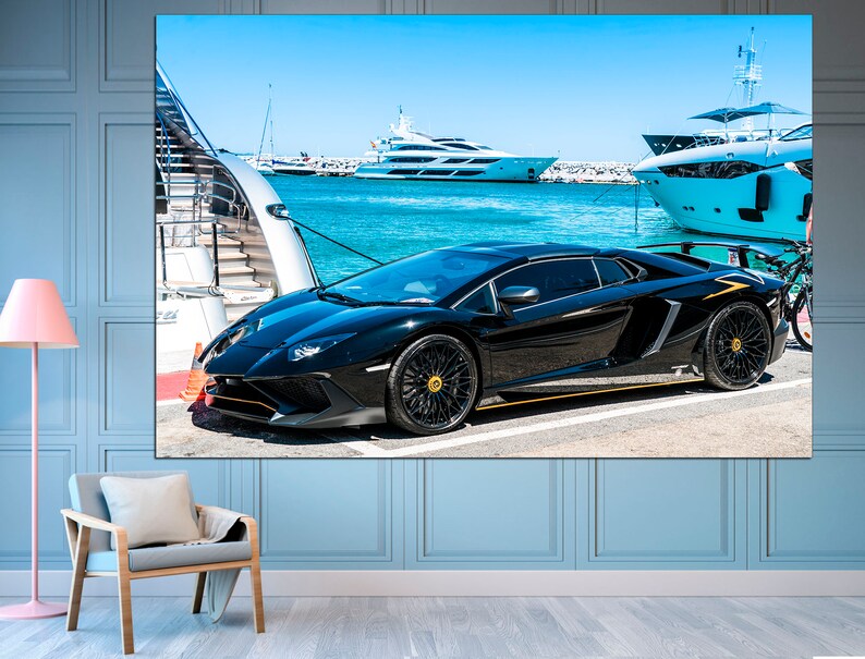 Lamborghini Canvas Cars on Canvas Auto Canvas Print | Etsy