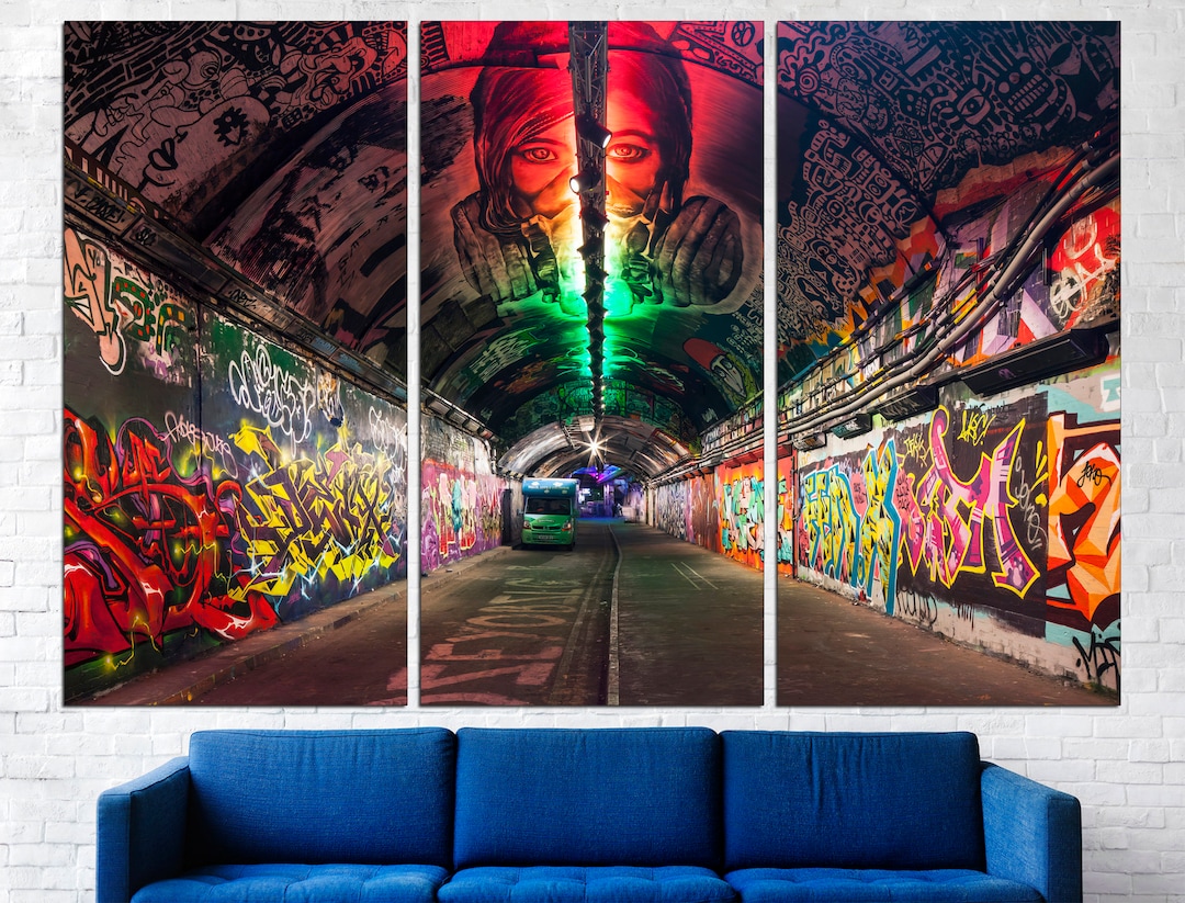 Graffiti Canvas London Print Graffiti Wall Art Modern Art Print ...