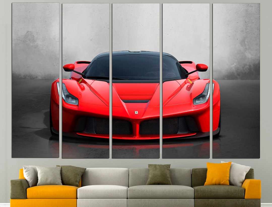 Ferrari Canvas Extra Large Wall Art Ferrari Print, Ferrari Art Canvas ...