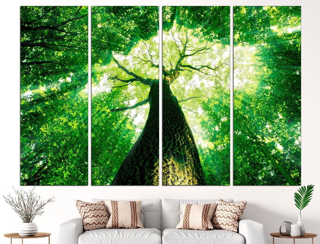 Branch Wall Art Green Nature Print Tree Branch Print Forest Wall Decor ...