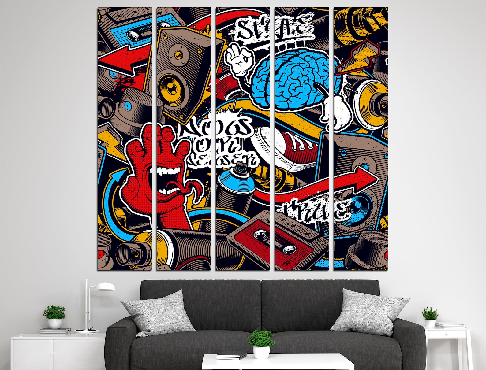 Graffiti Canvas Street Art on Canvas Original Canvas Art Street Art ...