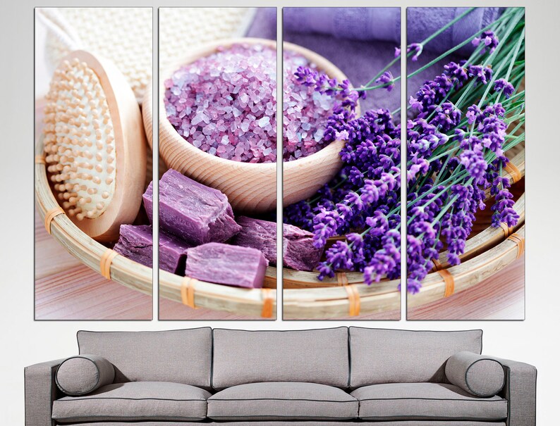 Lavender Bouquet Lavender Print Botanical Wall Art Lavender | Etsy