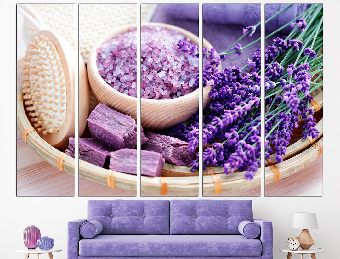 Lavender Bouquet Lavender Print Botanical Wall Art Lavender - Etsy