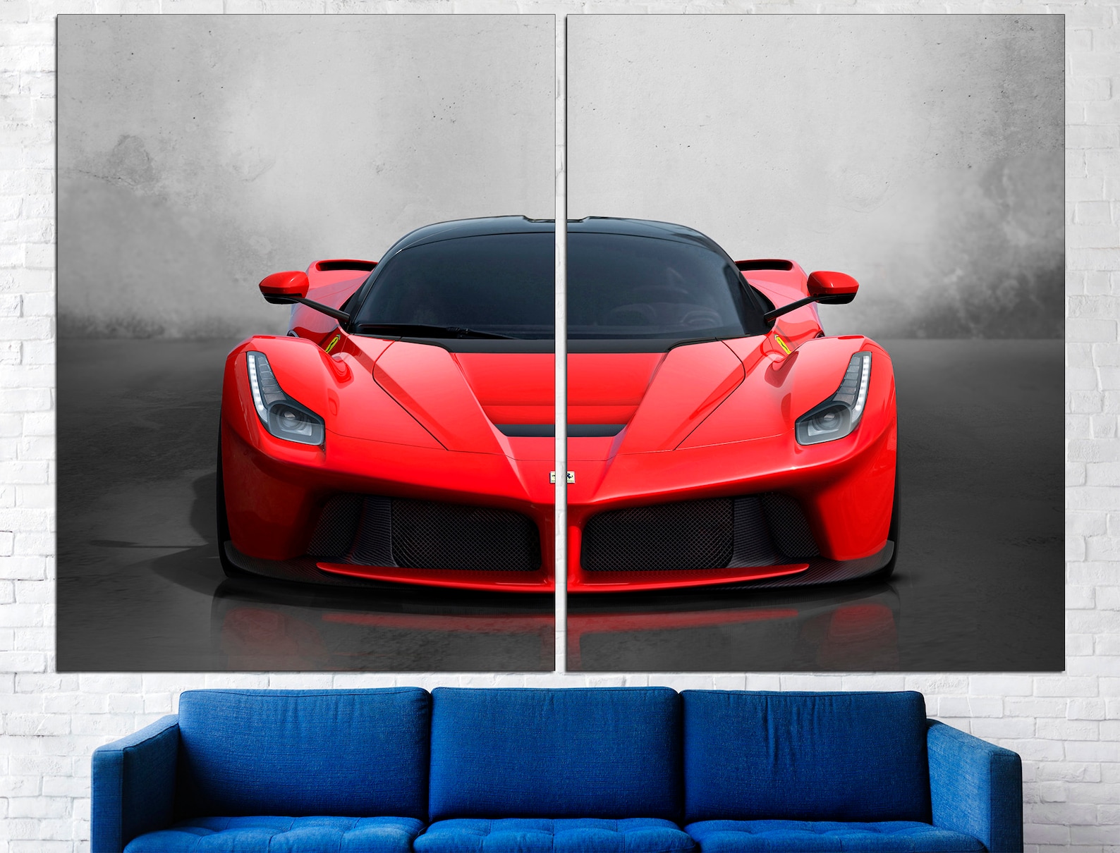 Ferrari Canvas Extra Large Wall Art Ferrari Print, Ferrari Art Canvas ...