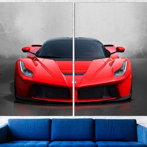 Ferrari Canvas Extra Large Wall Art Ferrari Print, Ferrari Art Canvas ...