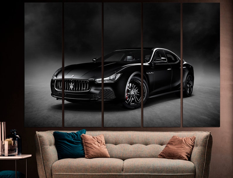 Maserati Wall Art Auto Wall Decor Maserati Poster Auto Canvas - Etsy