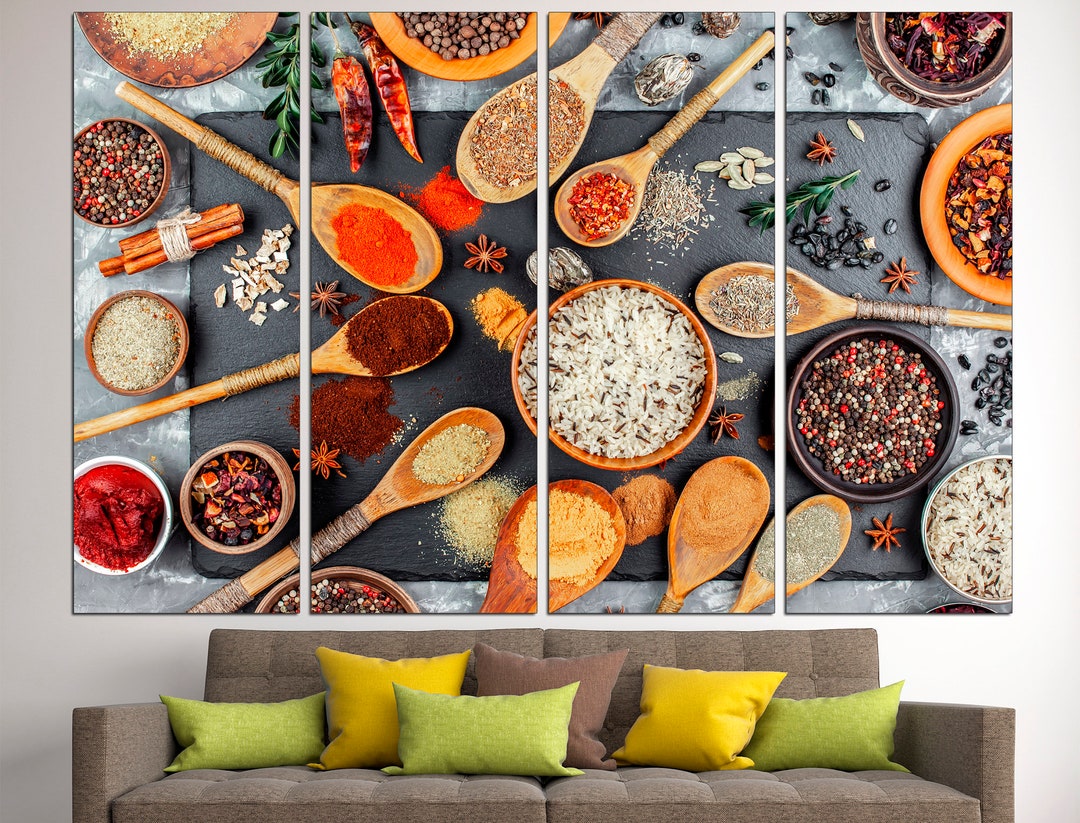 Spice Wall Art Restaurant Wall Art Kitchen Poster Dining Room - Etsy