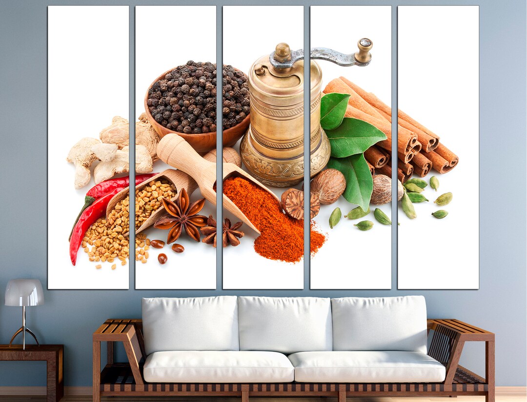 Kitchen Art Print Spices Wall Art Kitchen Wall Art Restaurant Wall Art ...