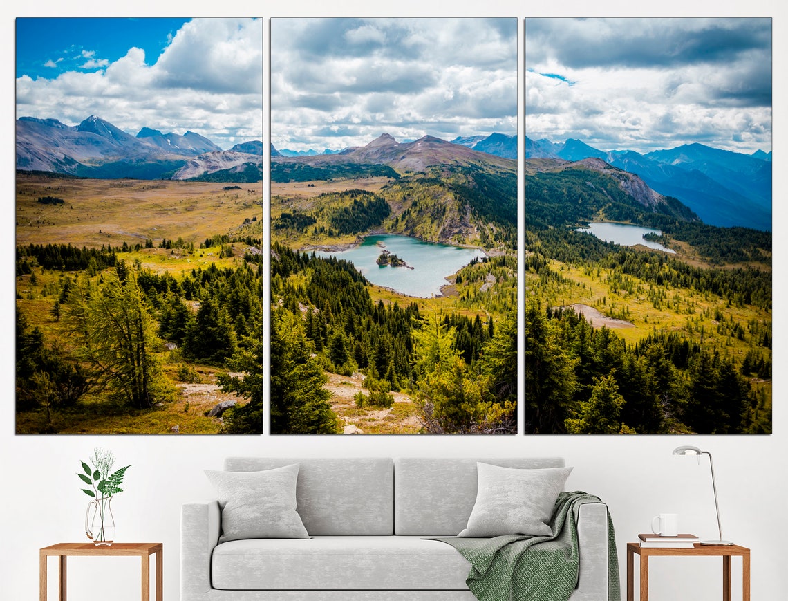 Mountain Lake Print Mountain Poster Landscape Print Lake Wall - Etsy