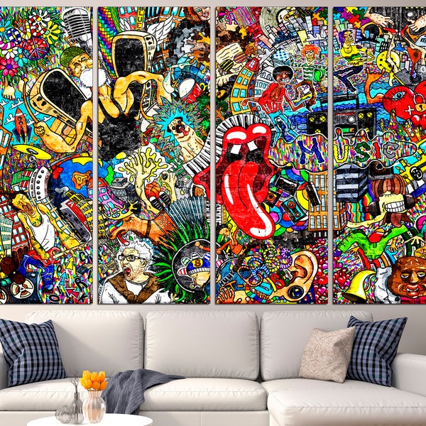 Graffiti Art Canvas - Etsy