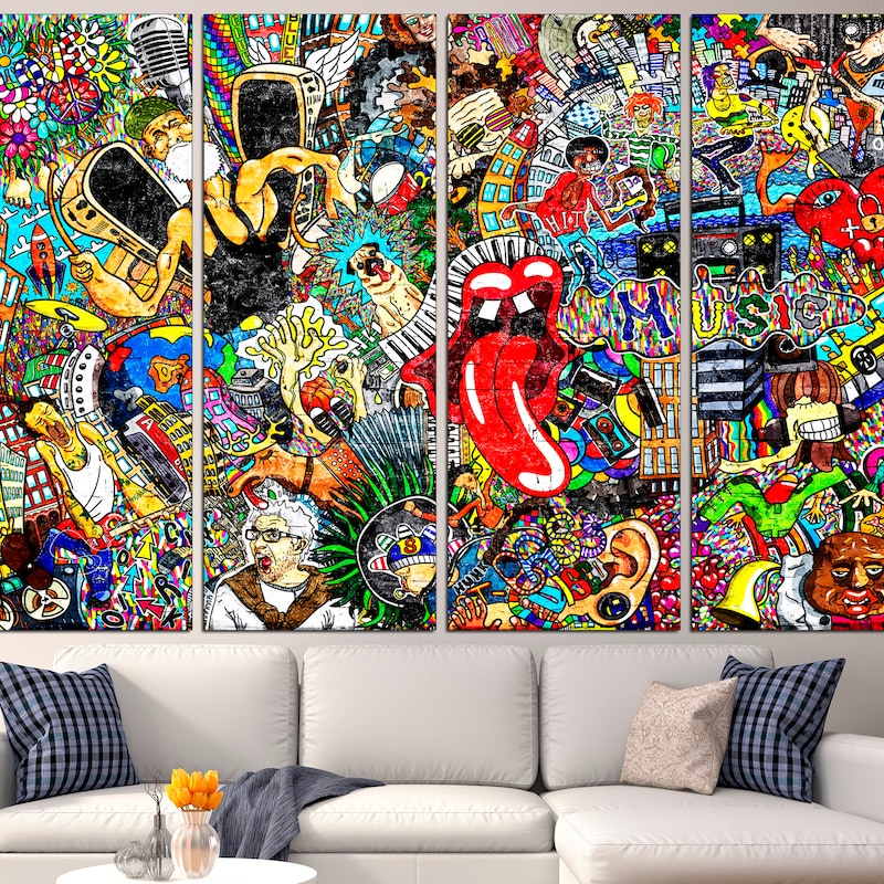 Graffiti Art Canvas - Etsy