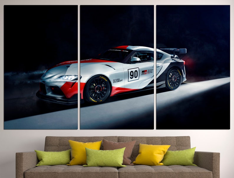 Toyota Supra Large Canvas Art Toyota Canvas Toyota Wall Decor | Etsy