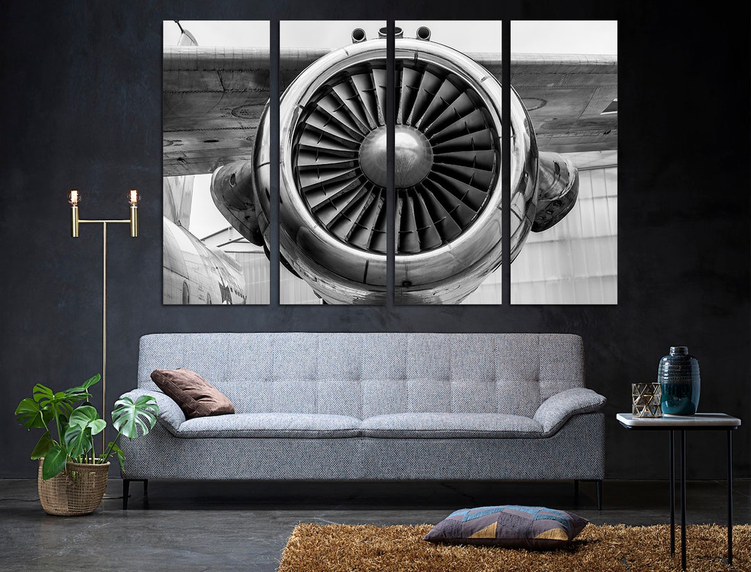 Airplane Wall Art Large Wall Art Aviation Decor Airplane Poster Plane ...