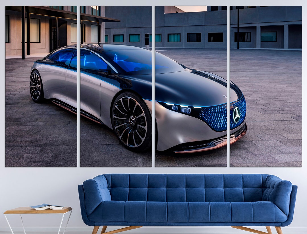 Mercedes Wall Art Mercedes Poster Car Wall Art Mercedes Canvas Mercedes ...