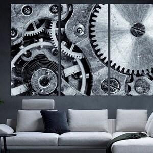 Engine Canvas Abstract Canvas Art Engine Art Motor Decor Metal Photo ...