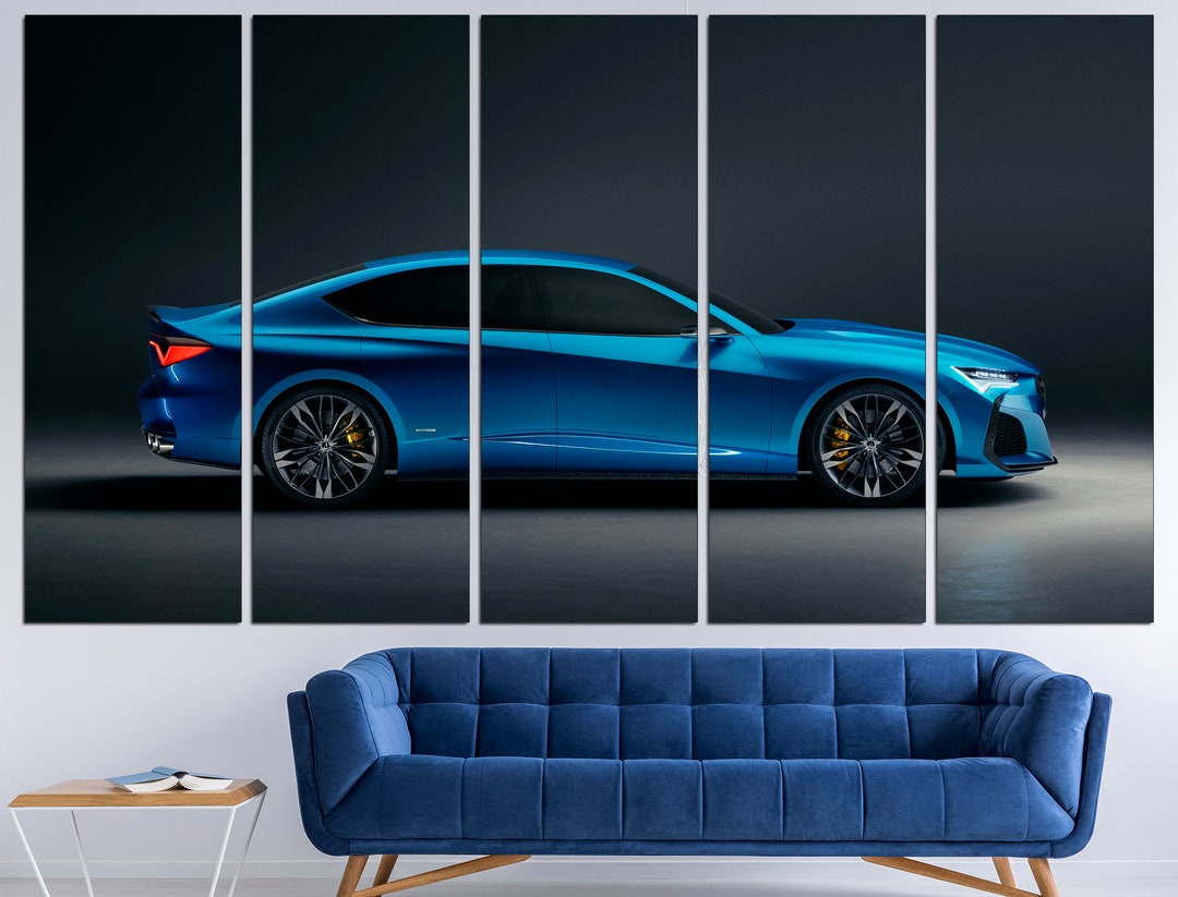 Acura Type S Car Canvas Acura Wall Art, Supercar Canvas Acura Car Art ...