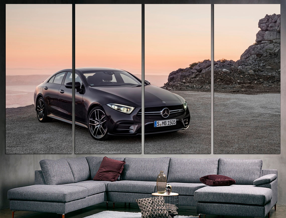 Mercedes Benz Car Canvas Art Mercedes Wall Art Supercar Wall | Etsy