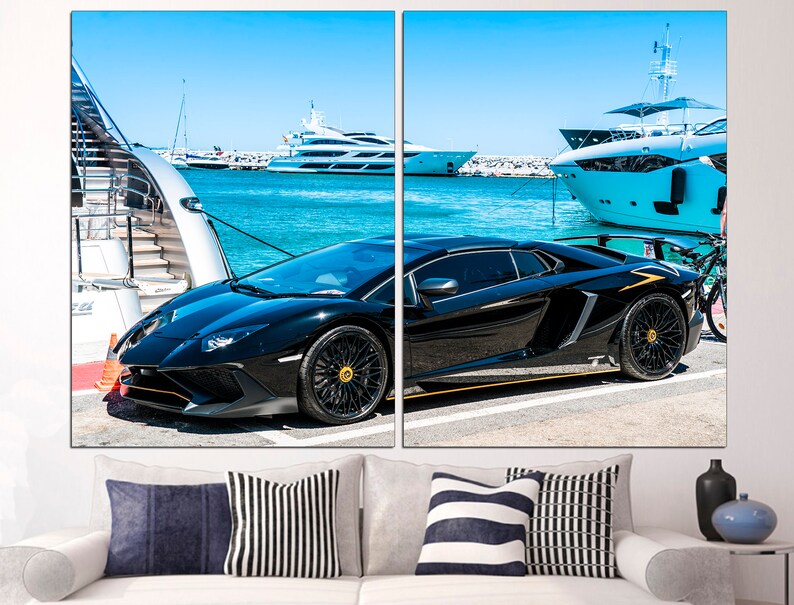 Lamborghini Canvas Cars on Canvas Auto Canvas Print | Etsy