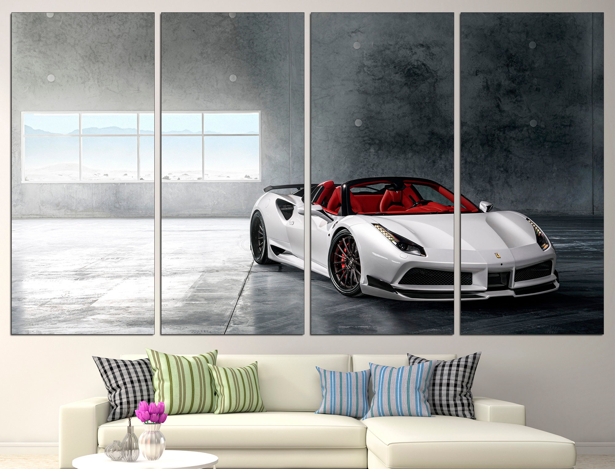 Ferrari Poster Ferrari Wall Art Sports Car Poster Boys Room | Etsy