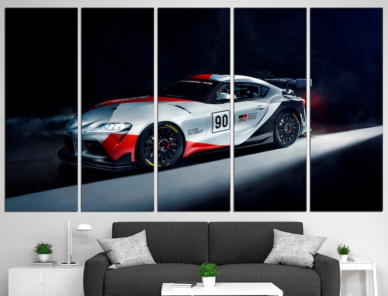 Toyota Supra Large Canvas Art Toyota Canvas Toyota Wall Decor | Etsy